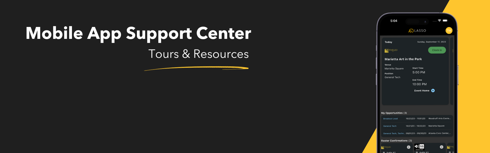 Mobile App Support Center